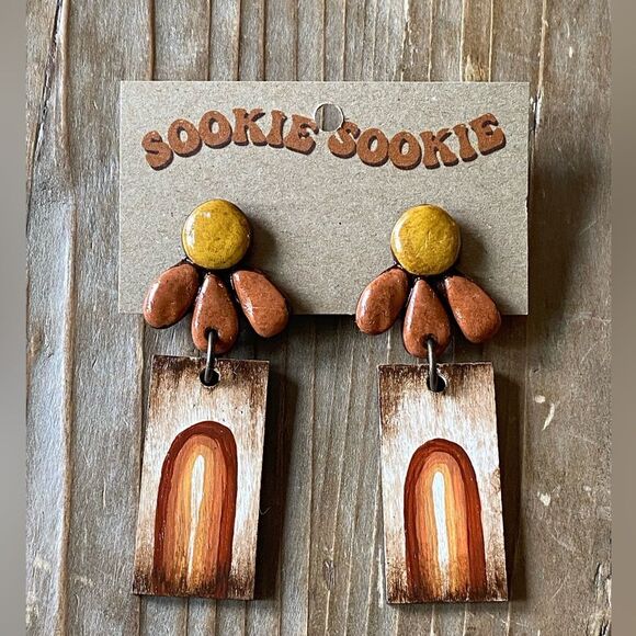 Jewelry | New Sookie Sookie Artist Made Boho Retro Earrings | Poshmark